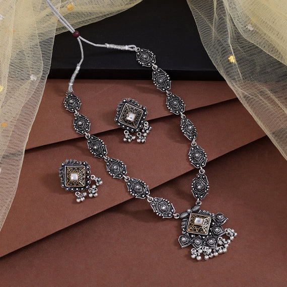 Wholesale Oxidized Necklaces | Silver Oxidised Jewellery Set