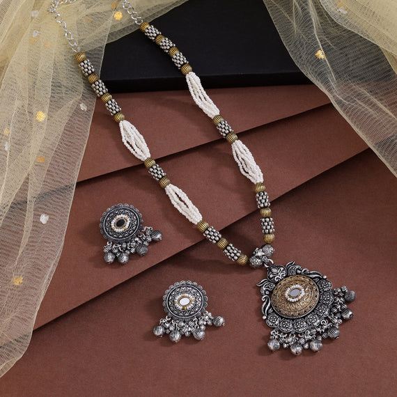 Wholesale Oxidized Necklaces | Silver Oxidised Jewellery Set
