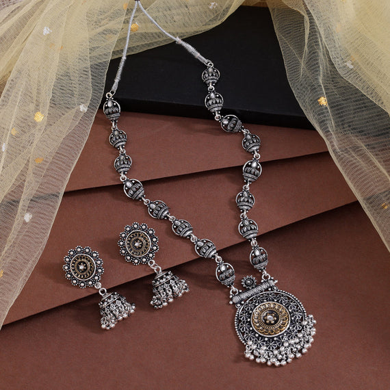 Wholesale Oxidized Necklaces | Silver Oxidised Jewellery Set