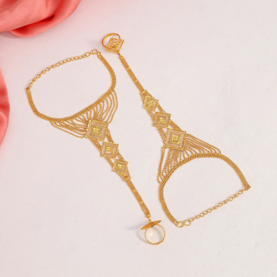 Gold Plated Hathphool (HF170GLD)